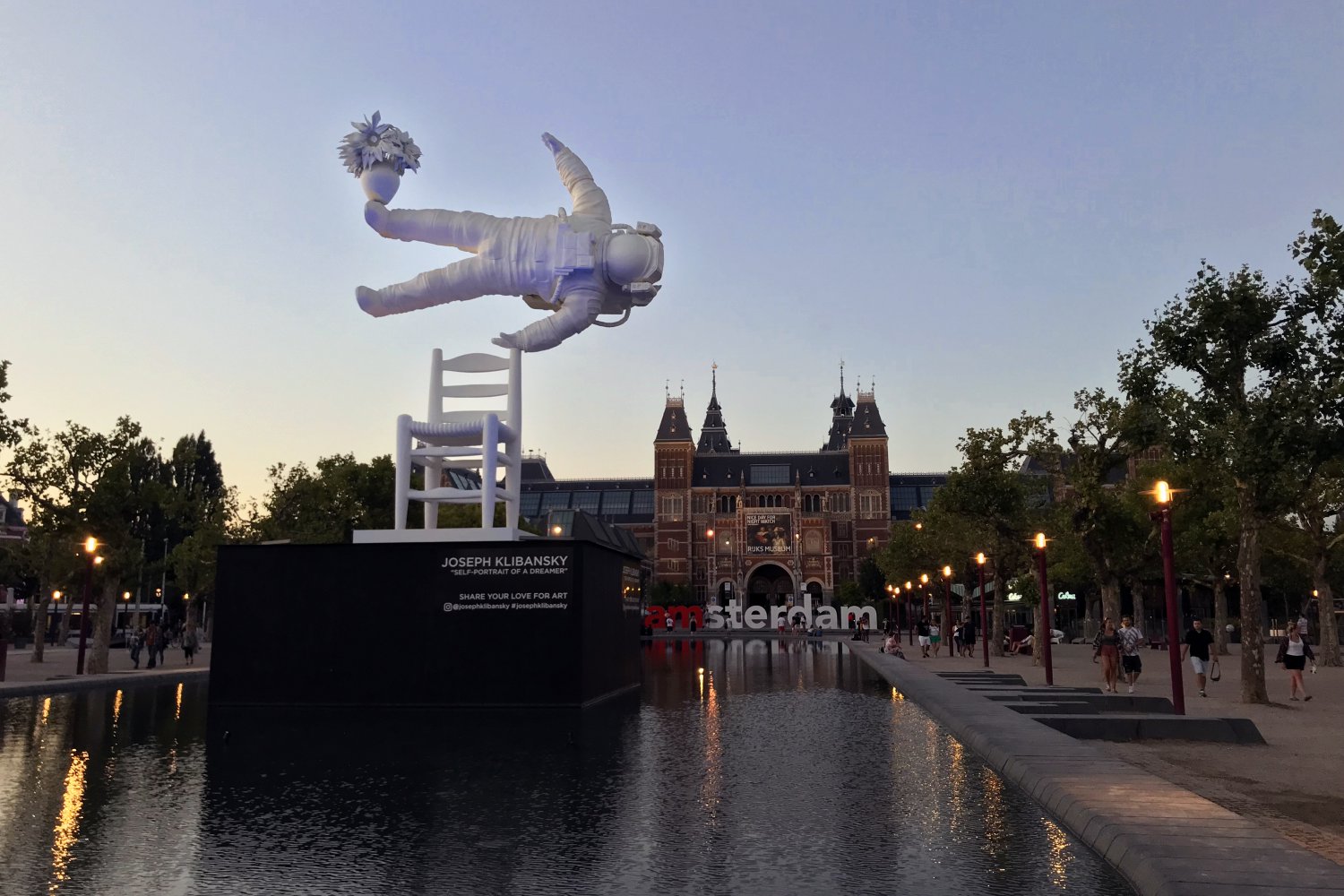 13 meter tall “Self Portrait of a Dreamer” sculpture on Museum Square ...