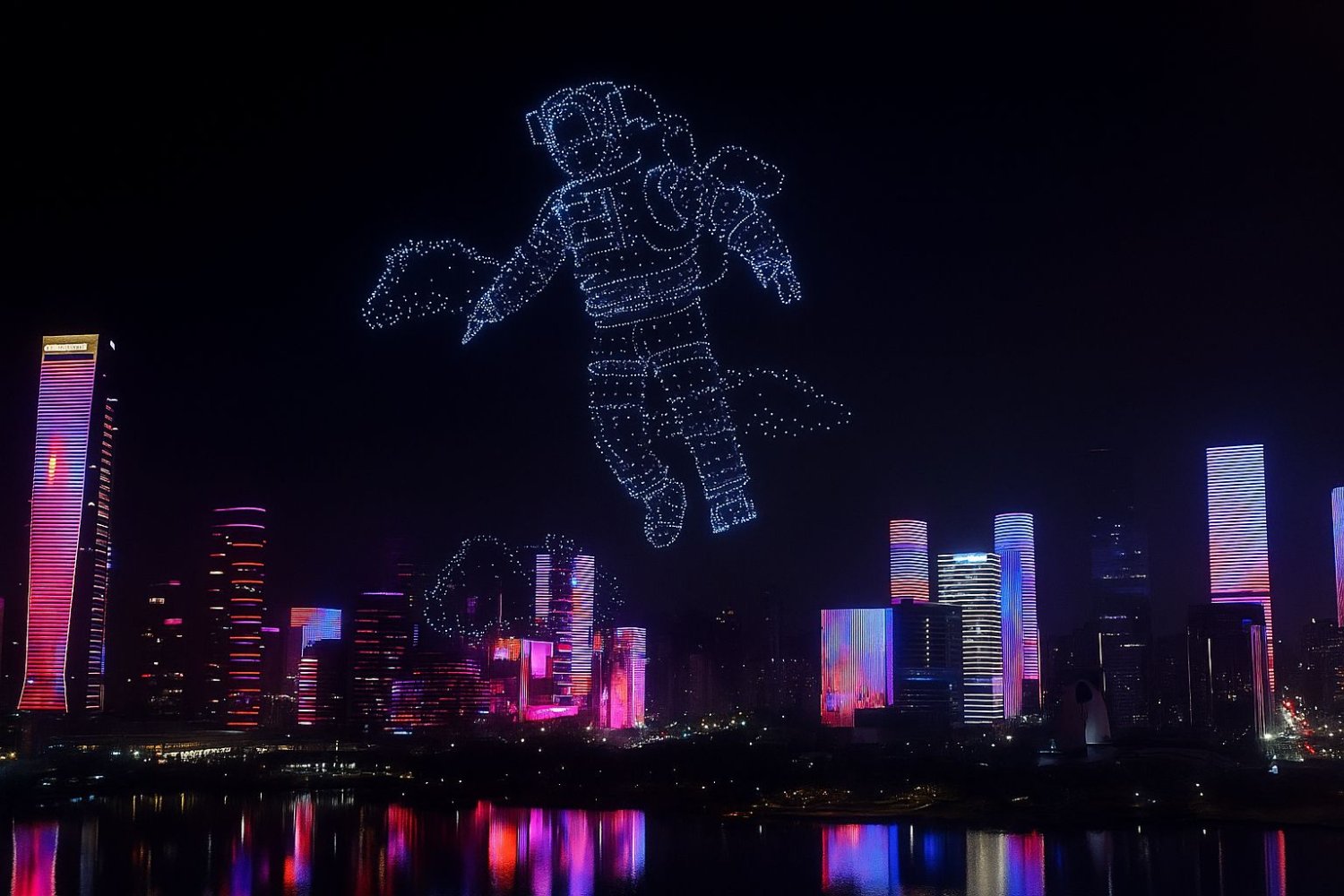 Dutch Artist Joseph Klibansky Sets World Record with 12,000-Drone Sky ...