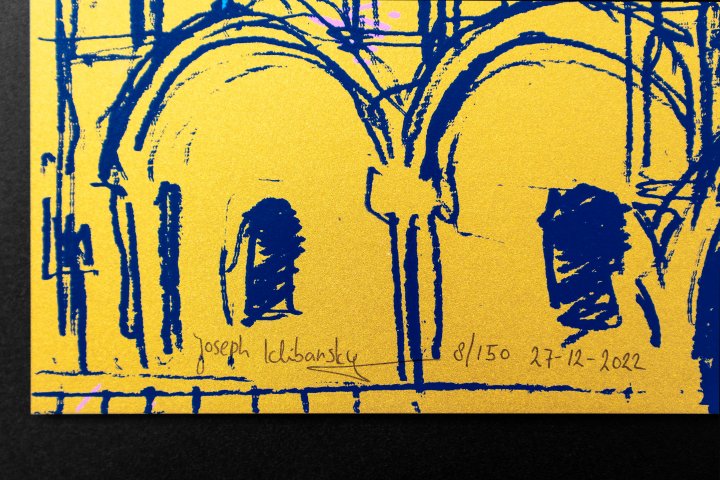 Clouds on Fire (edition, gold, blue, pink), 2022 | Artworks | Joseph ...